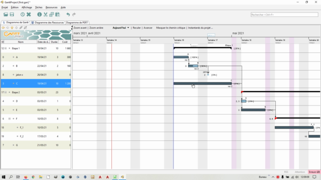 Pod - Planification - Ganttproject - Ressources, M…