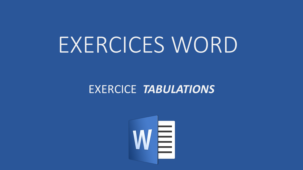 Pod - Word Les Tabulations